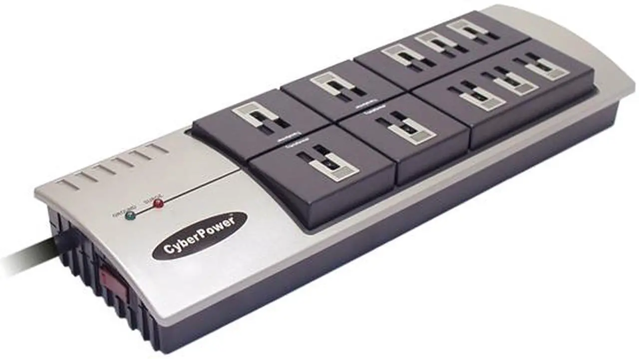 CyberPower 1085 8 Feet 10 Outlets 3600 Joules Surge Suppressors ...