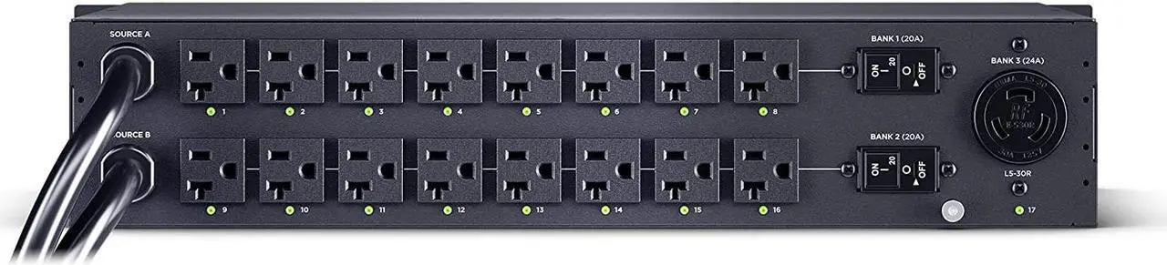 CyberPower PDU44003 Switched ATS Power Distribution Units 2U Rackmount ...