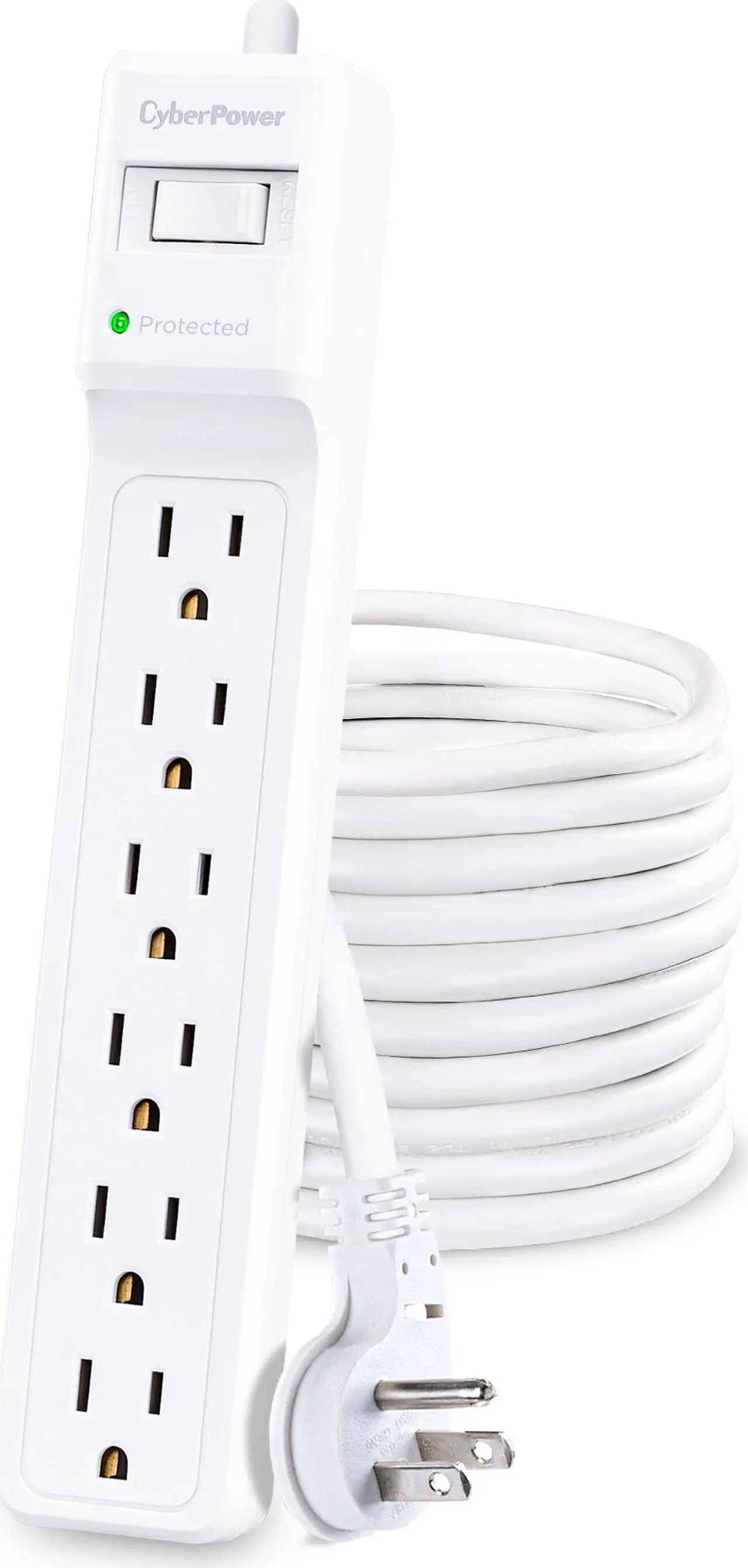 CyberPower B625 - 25 ft Cable - 6 Outlets - Surge Protectors - Newegg.com
