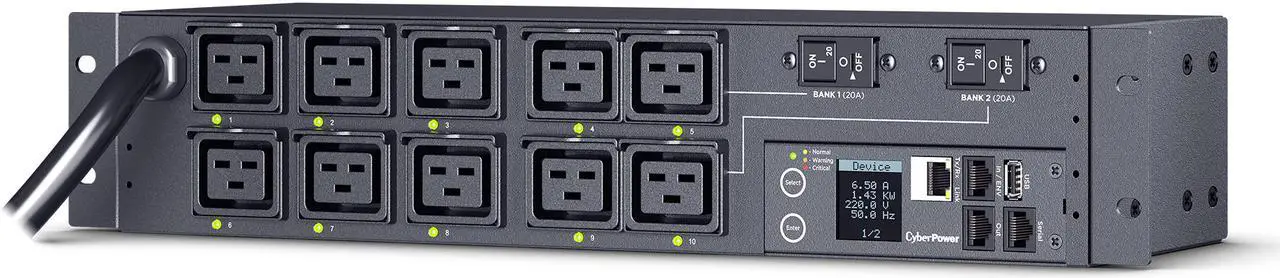 CyberPower PDU41009 Switched 2U Power Distribution Units - 200-240V ...