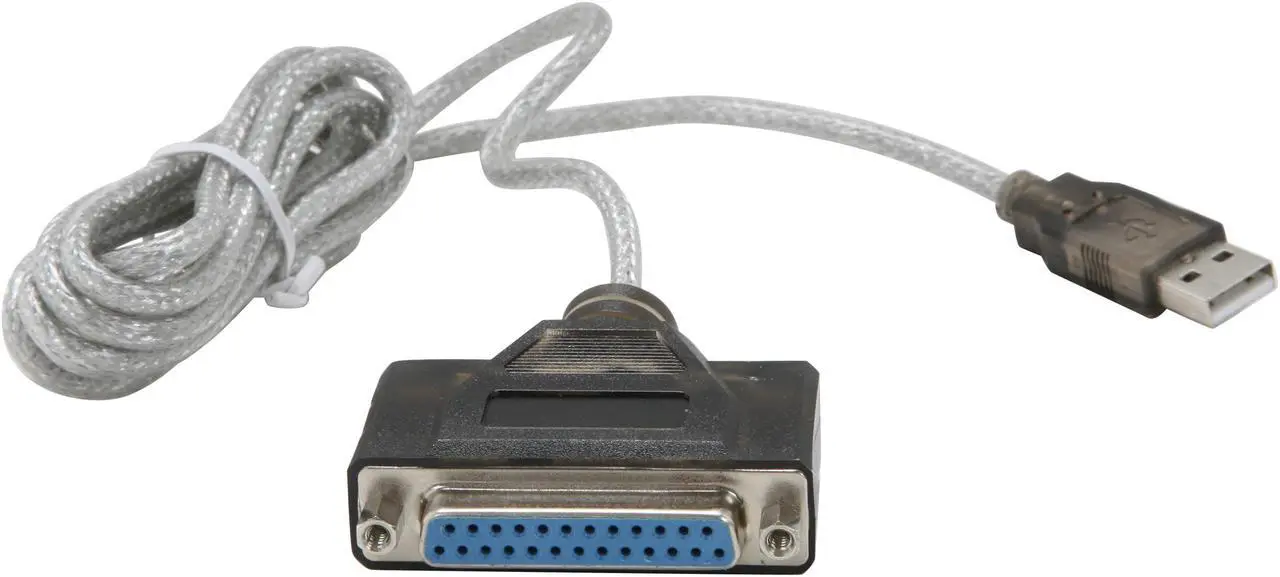 KINGWIN Model DP25 5 ft. USB (M) to DB25 (IEEE1284) (F) Parallel ...