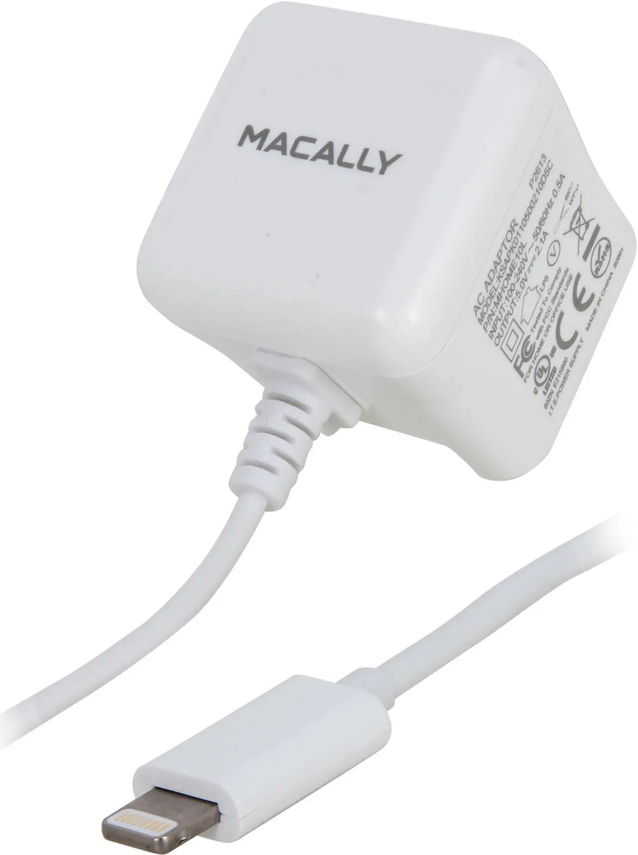 Macally MHome10L White 10Watt Lightning Wall Charger - Newegg.com