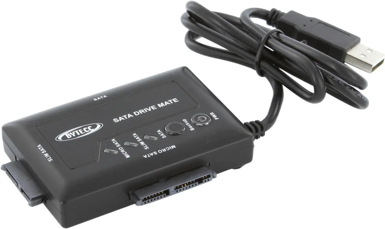 BYTECC BT-370 3-in-1 USB 2.0 to Standard SATA, Slim and Micro SATA ...