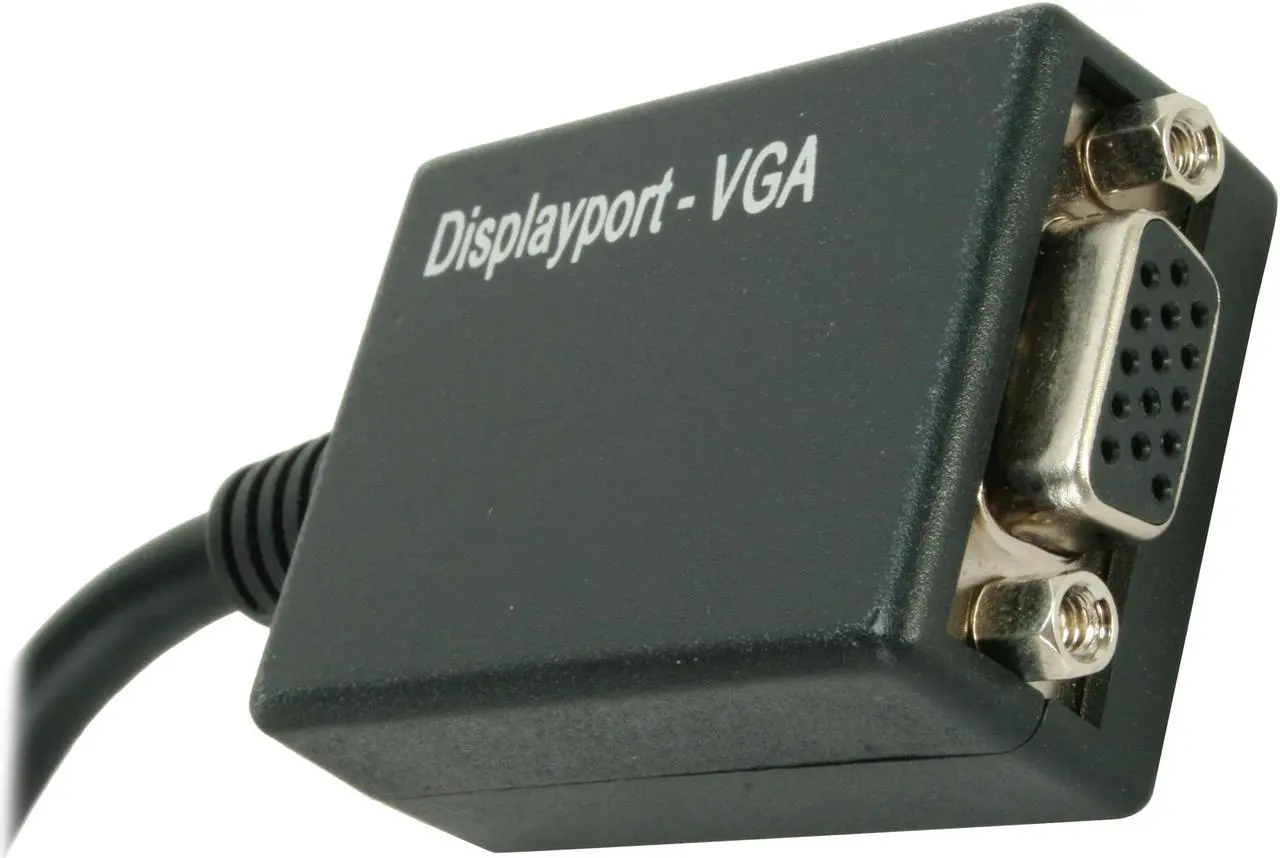 BYTECC DP-VGA005MF DisplayPort to VGA Female Cable Adaptor 0.5ft (6") w ...