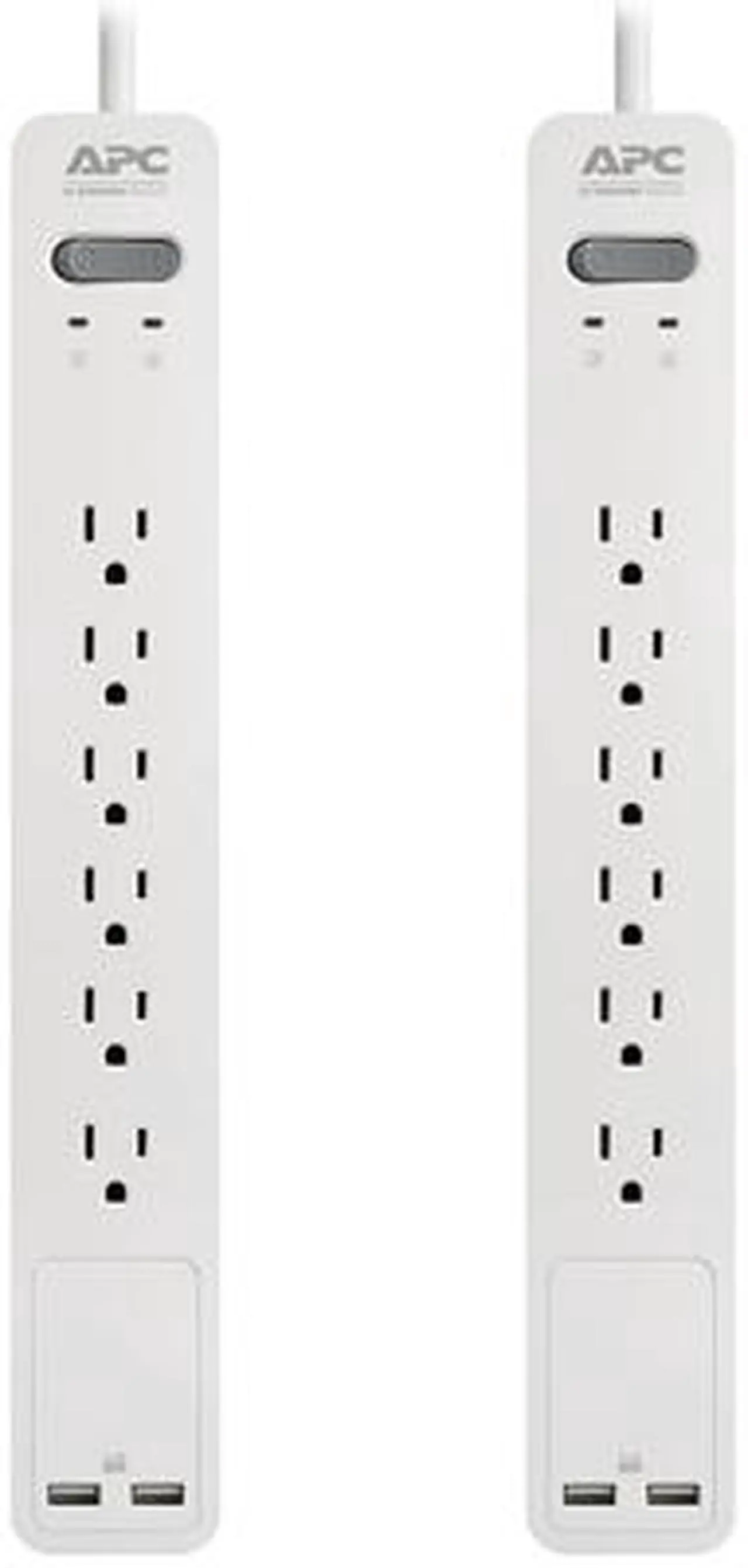 APC 6-Outlet Surge Protector with USB Charging Ports, SurgeArrest ...