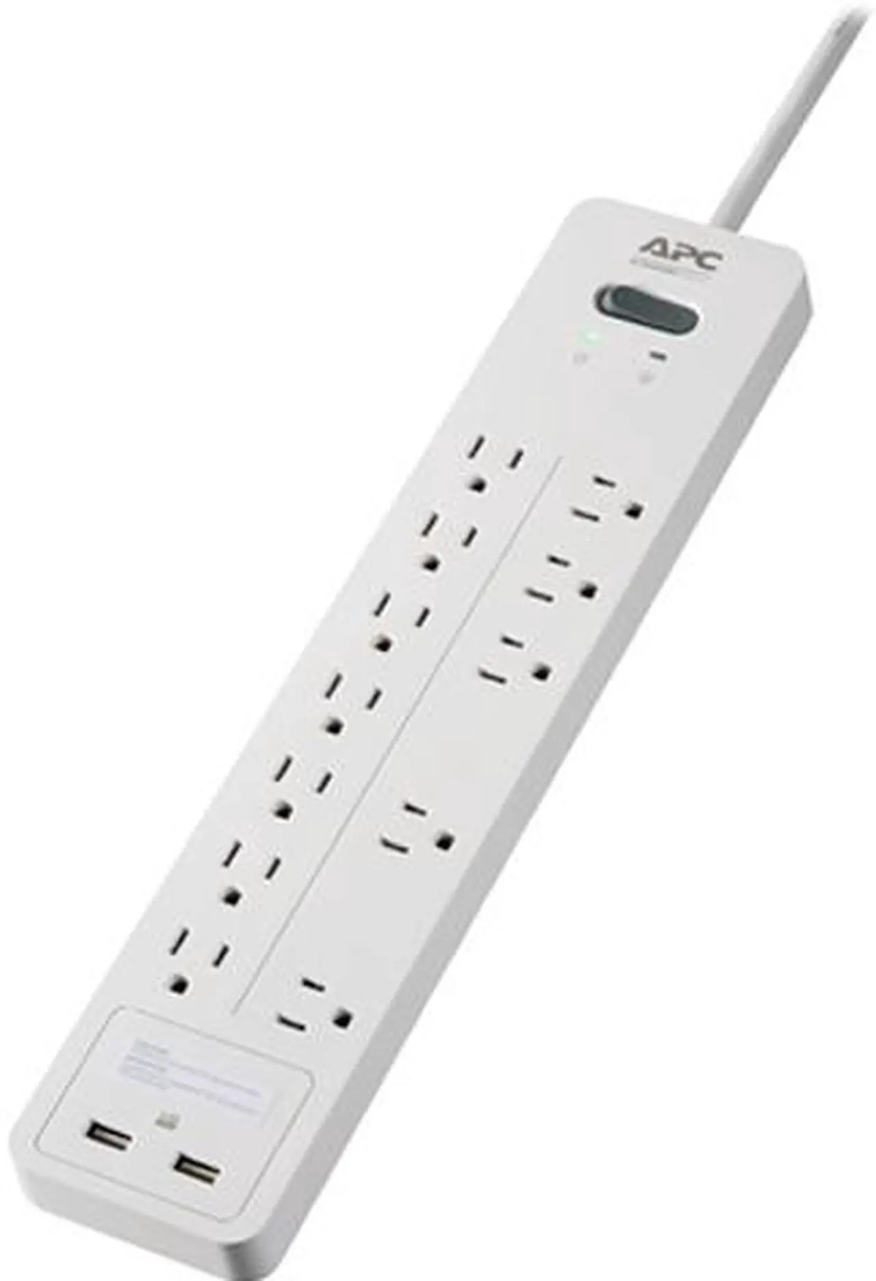 APC 12-Outlet Surge Protector with USB Charging Ports, SurgeArrest Home ...