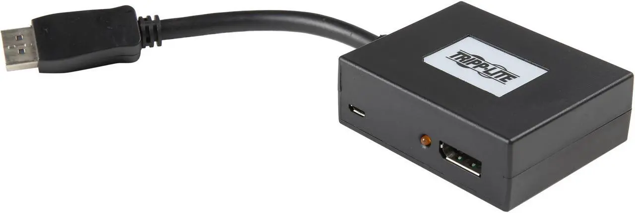 Tripp Lite B156-002-V2 2-Port DisplayPort 1.2 Multi-Stream Transport (MST) Hub, 3840 x 2160 (4K ...