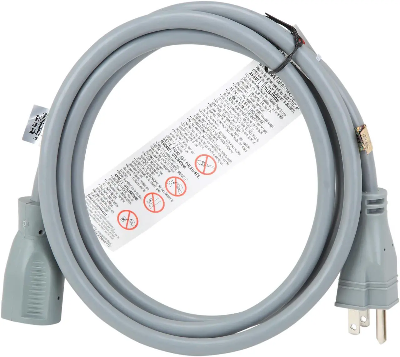 Tripp Lite 6ft Hospital Medical Power Extension Cord 5-15P 5-15R 15A ...