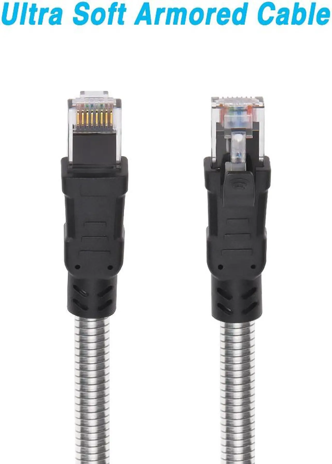 Nippon Labs 60CAT6A-50-24AM 50FT CAT.6A Patch Cable Armored Anti-Rodent ...