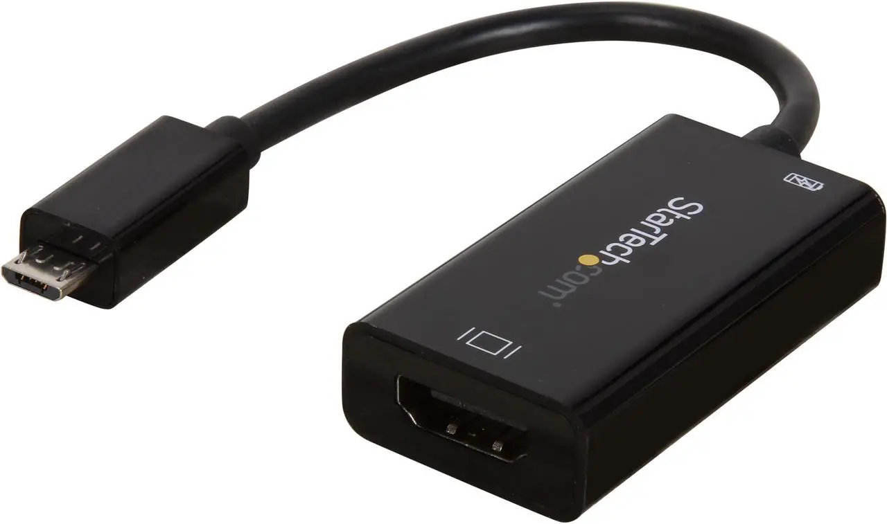 StarTech SLMPT2HD 6.60" Black SlimPort / MyDP to HDMI M-F Video Adapter ...