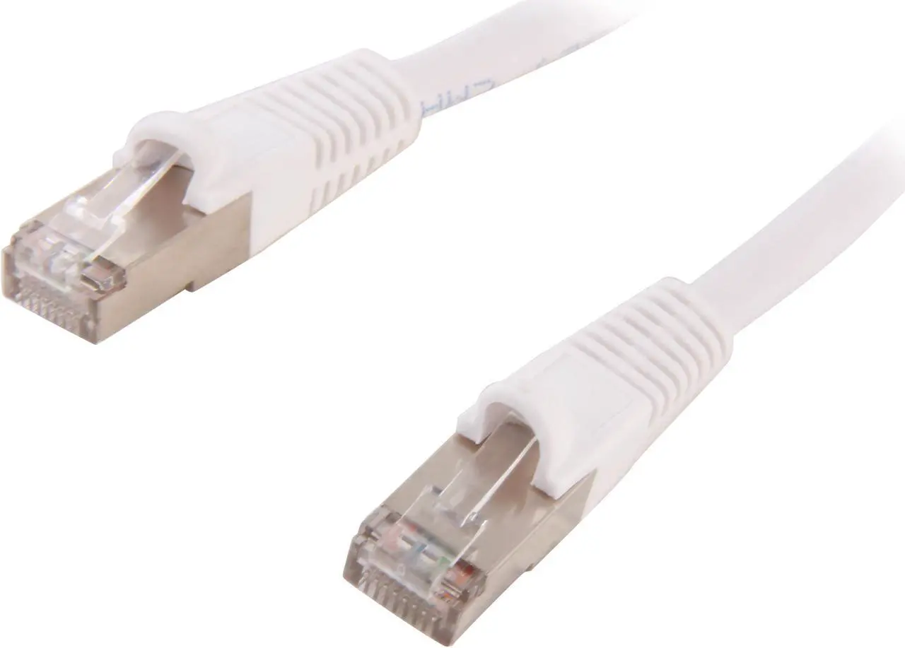 Coboc CY-CAT7-100- White 100 ft. 600Mhz PIMF Network Cable - Newegg.com