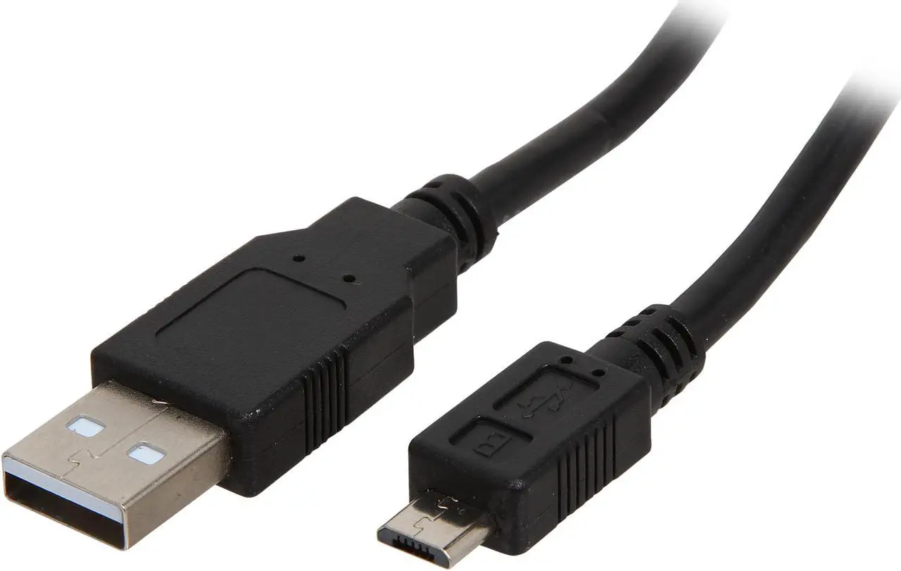 Rosewill U2-AM-MICROB5M-3-BK 3ft. USB Type A to Type Micro B 5-Pin ...