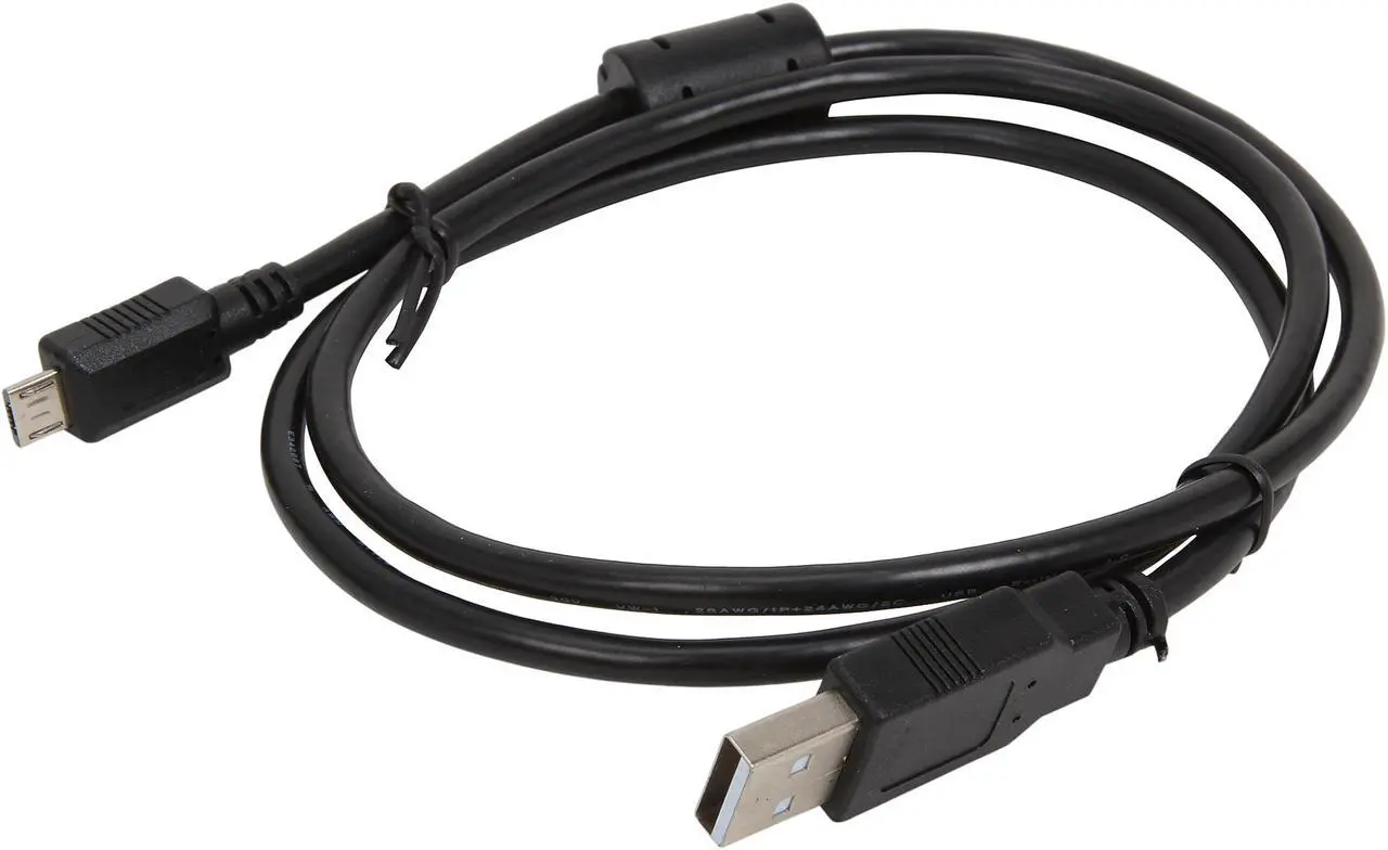 Rosewill U2-AM-MICROB5M-3-BK 3ft. USB Type A to Type Micro B 5-Pin ...