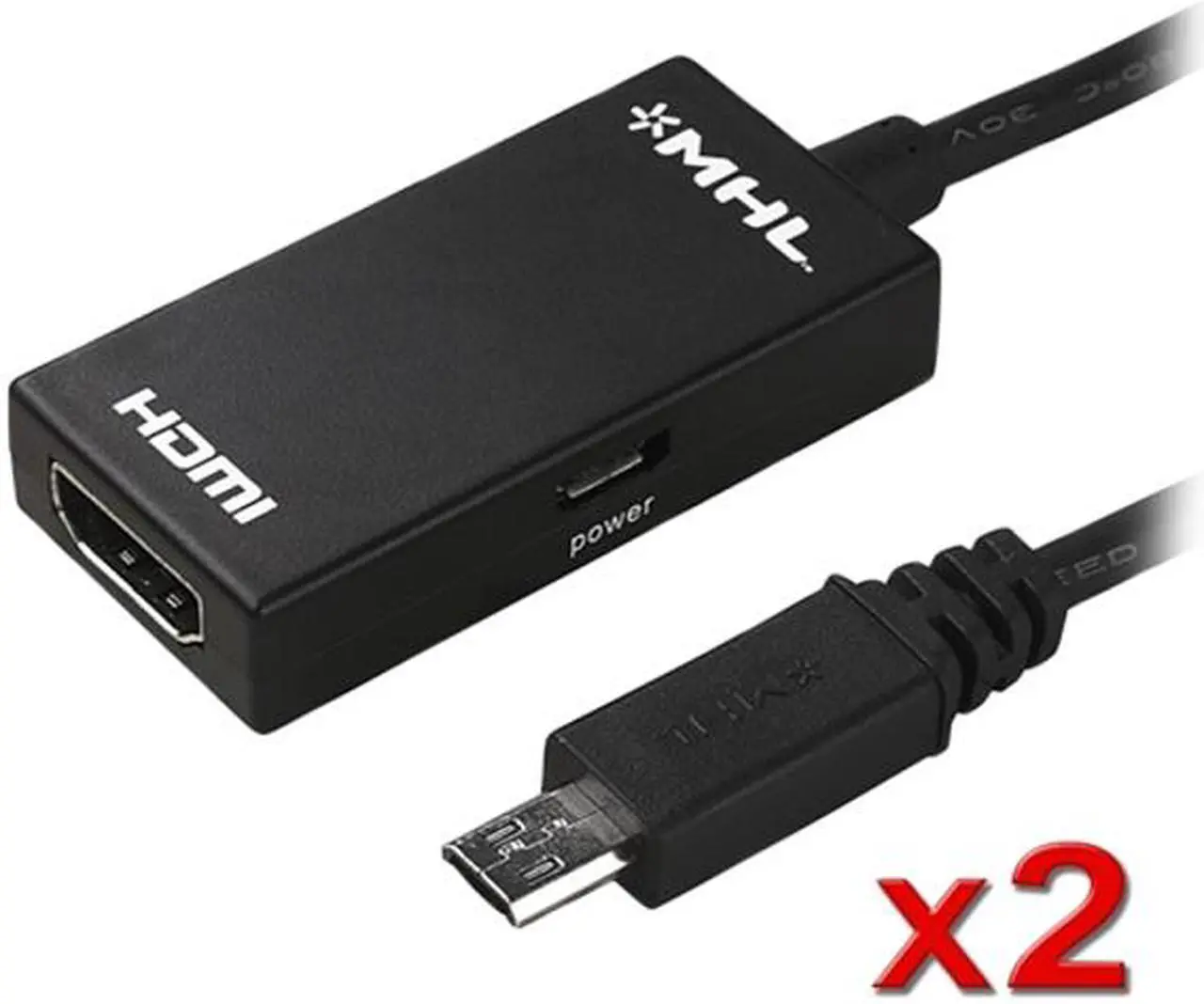 Insten 1532365 2 x Micro USB to HDMI MHL Adapter - Newegg.com