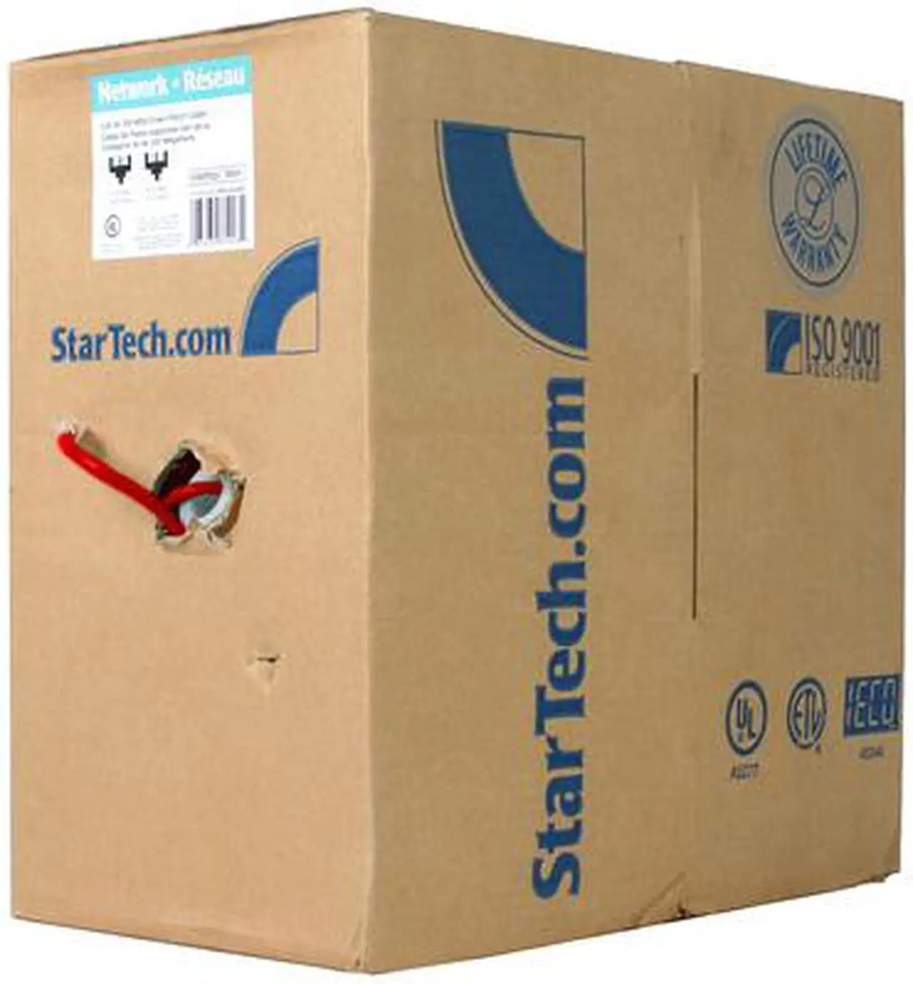 StarTech.com Red Cat5e Stranded UTP Patch Cable - By the Roll - Newegg.com