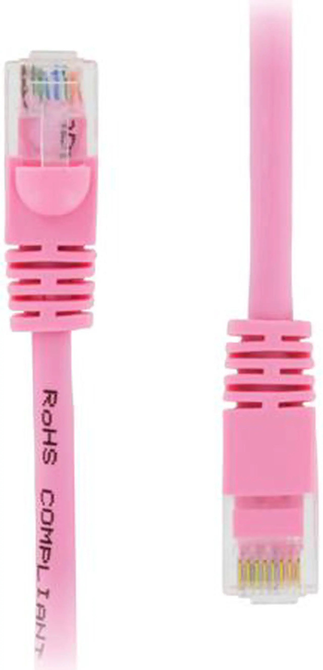 25 FT RJ45 CAT5E Molded Ethernet Network Patch Cable - Pink - Lifetime ...