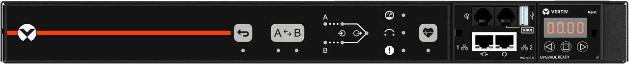 Vertiv VA4N1100 Switched Auto Transfer Switch 1U RPDU Rack Transfer ...