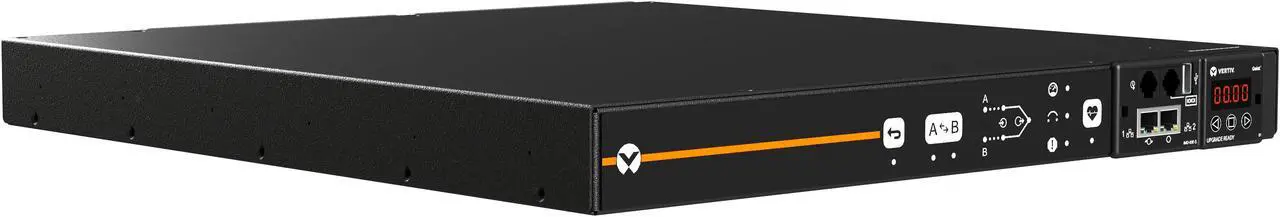 Vertiv VA4U1100 Monitored Rack Transfer Switch| RPDU| (10) U-Lock C13 ...