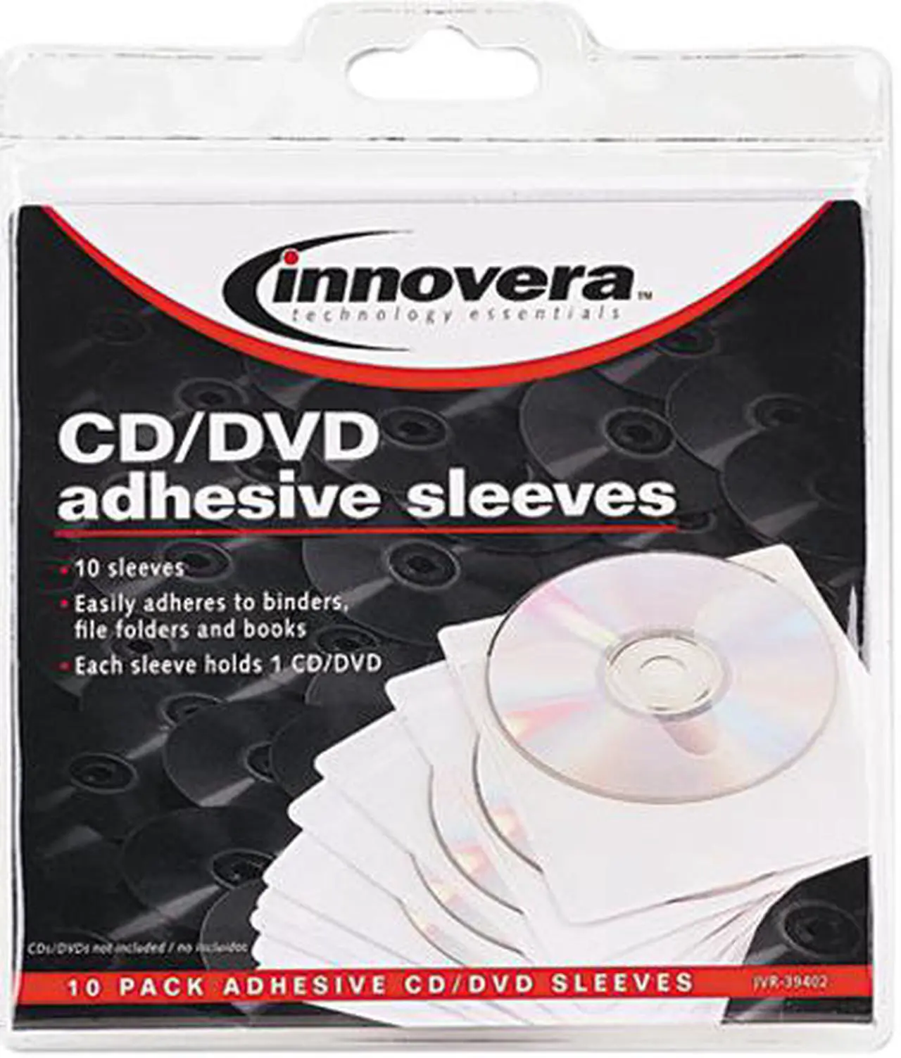 Innovera Self-Adhesive Cd/Dvd Sleeves, 10/Pack 39402 - Newegg.com