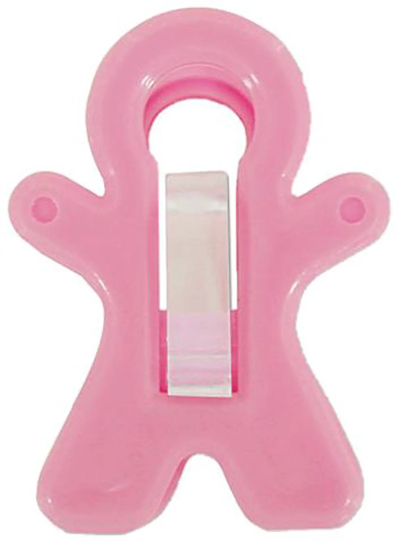 Clamp Man, Plastic, Pink, 3/Pack - Newegg.com