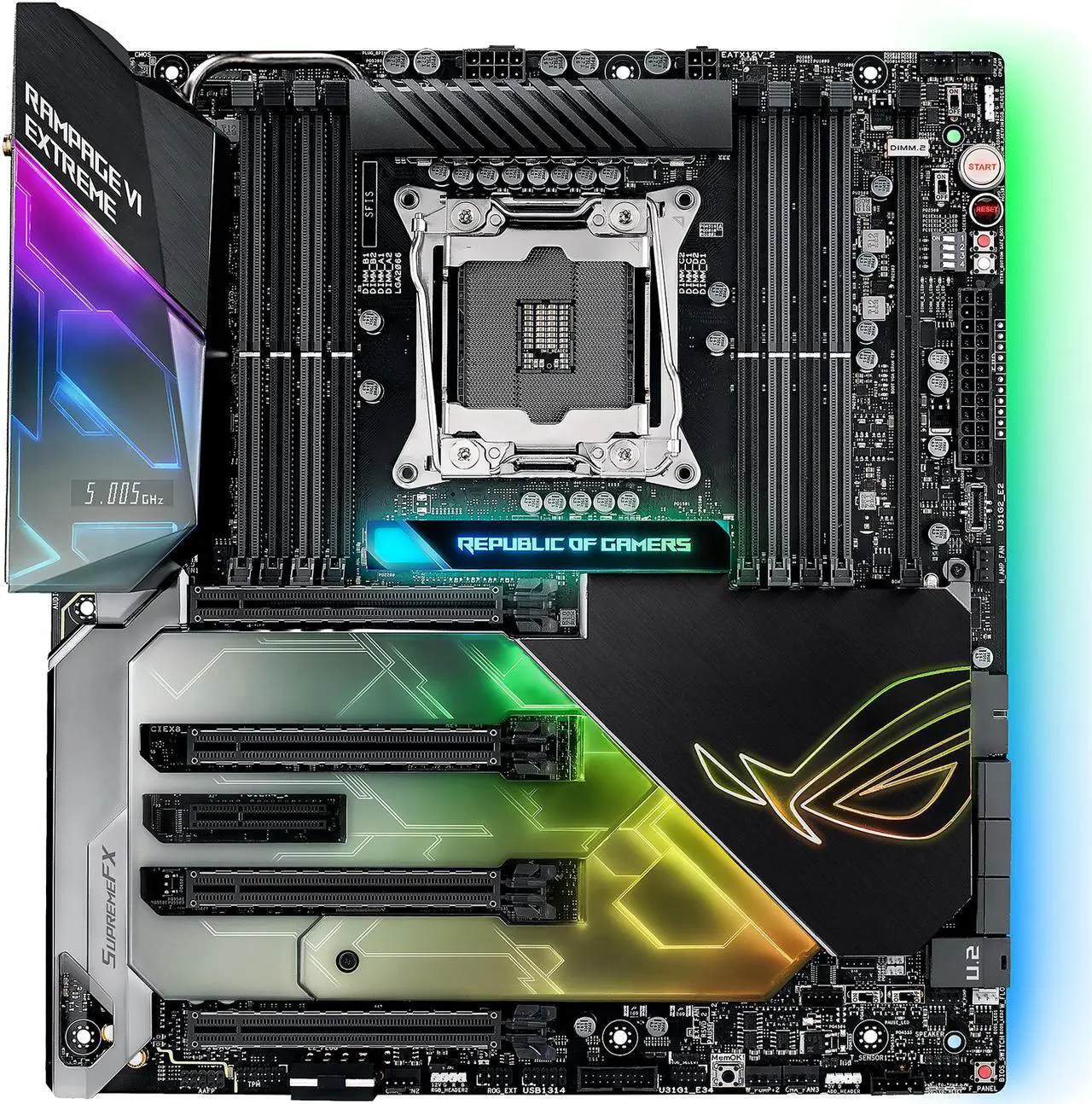 ASUS ROG RAMPAGE VI EXTREME LGA 2066 Intel X299 SATA 6Gb/s USB 3.1 ...