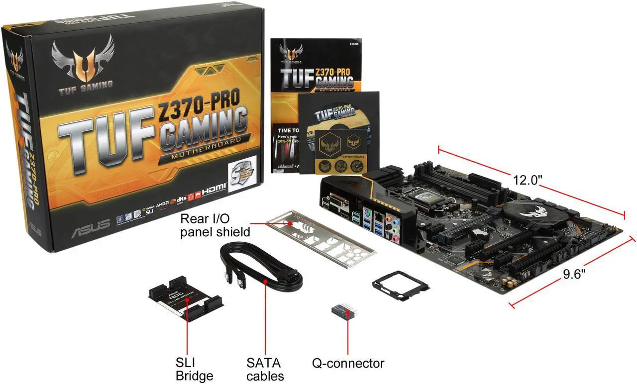 Open Box: ASUS TUF Z370-Pro Gaming LGA 1151 (300 Series) ATX Intel ...