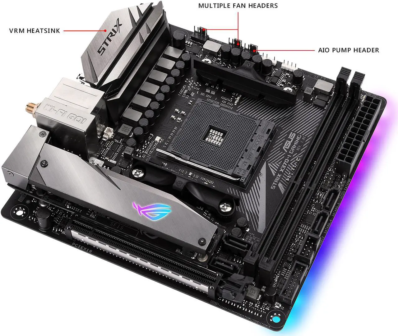 ASUS ROG STRIX X370-I GAMING AM4 Mini ITX AMD Motherboard - Newegg.ca