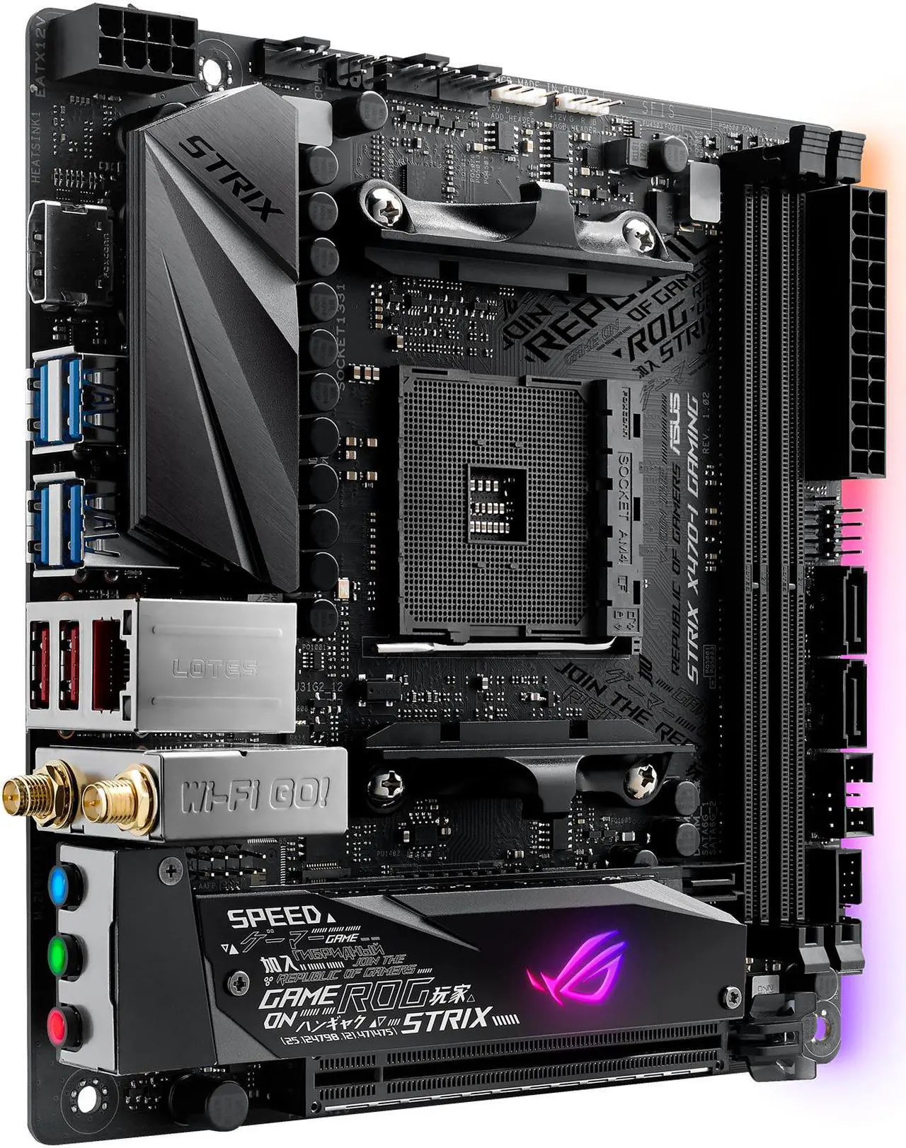 ASUS ROG Strix X470-I Gaming AM4 Mini ITX AMD Motherboard - Newegg.ca