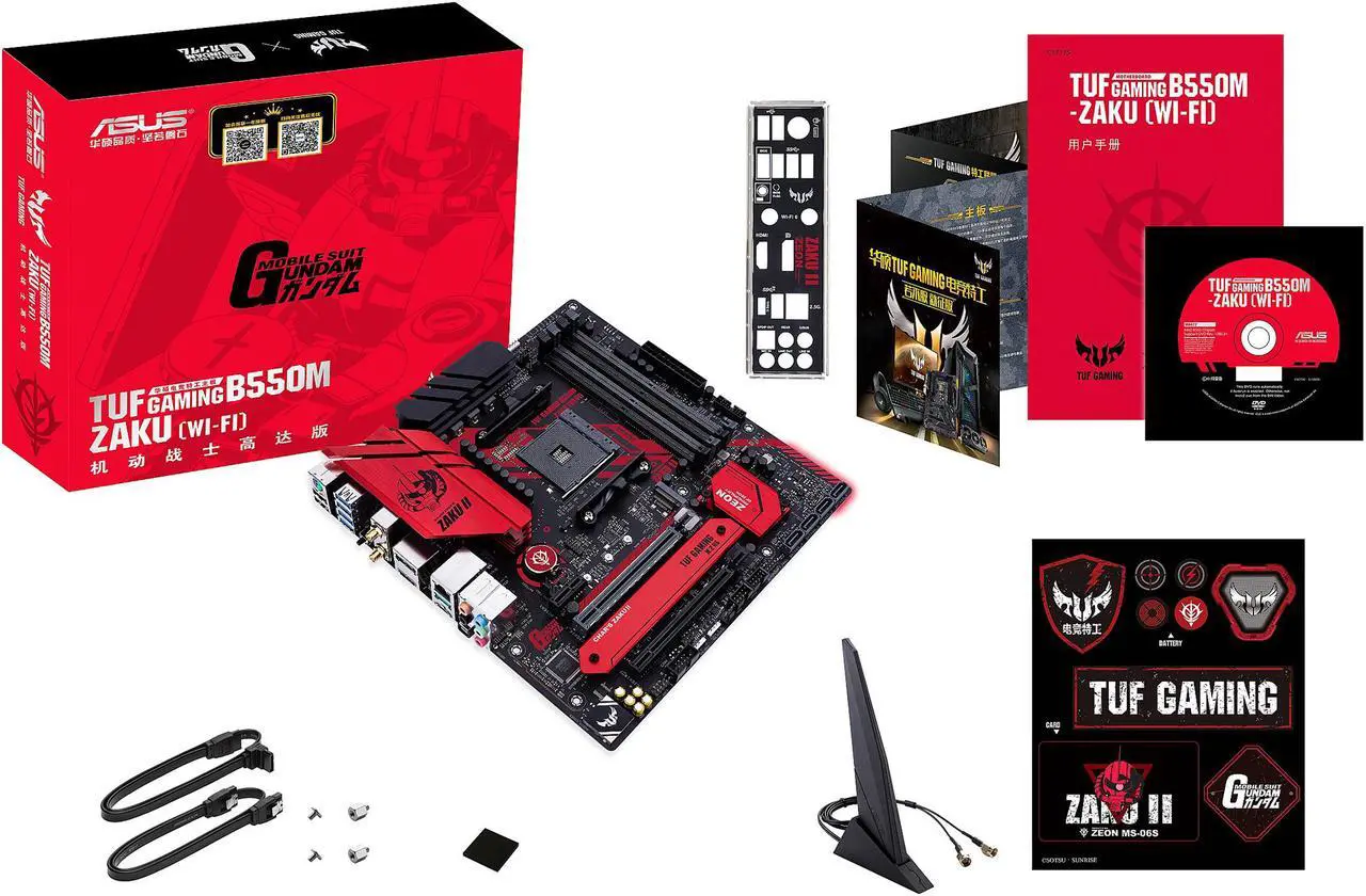 Open Box: ASUS TUF GAMING B550M-ZAKU (WI-FI) AM4 Micro ATX AMD ...