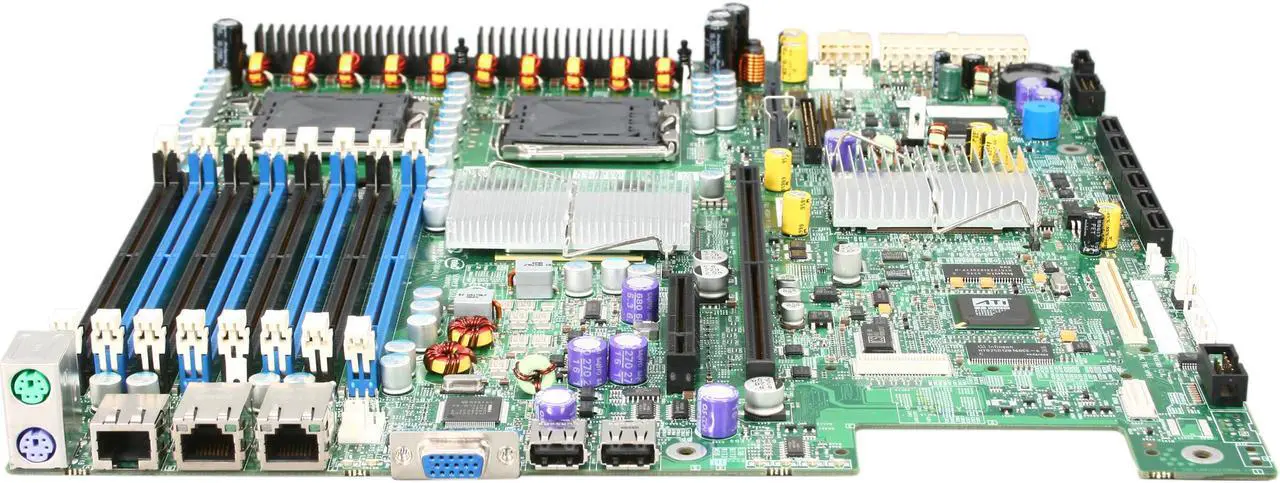 Intel S5000PAL LGA 771 Dual processor, SATA Raid Motherboard with (2 ...