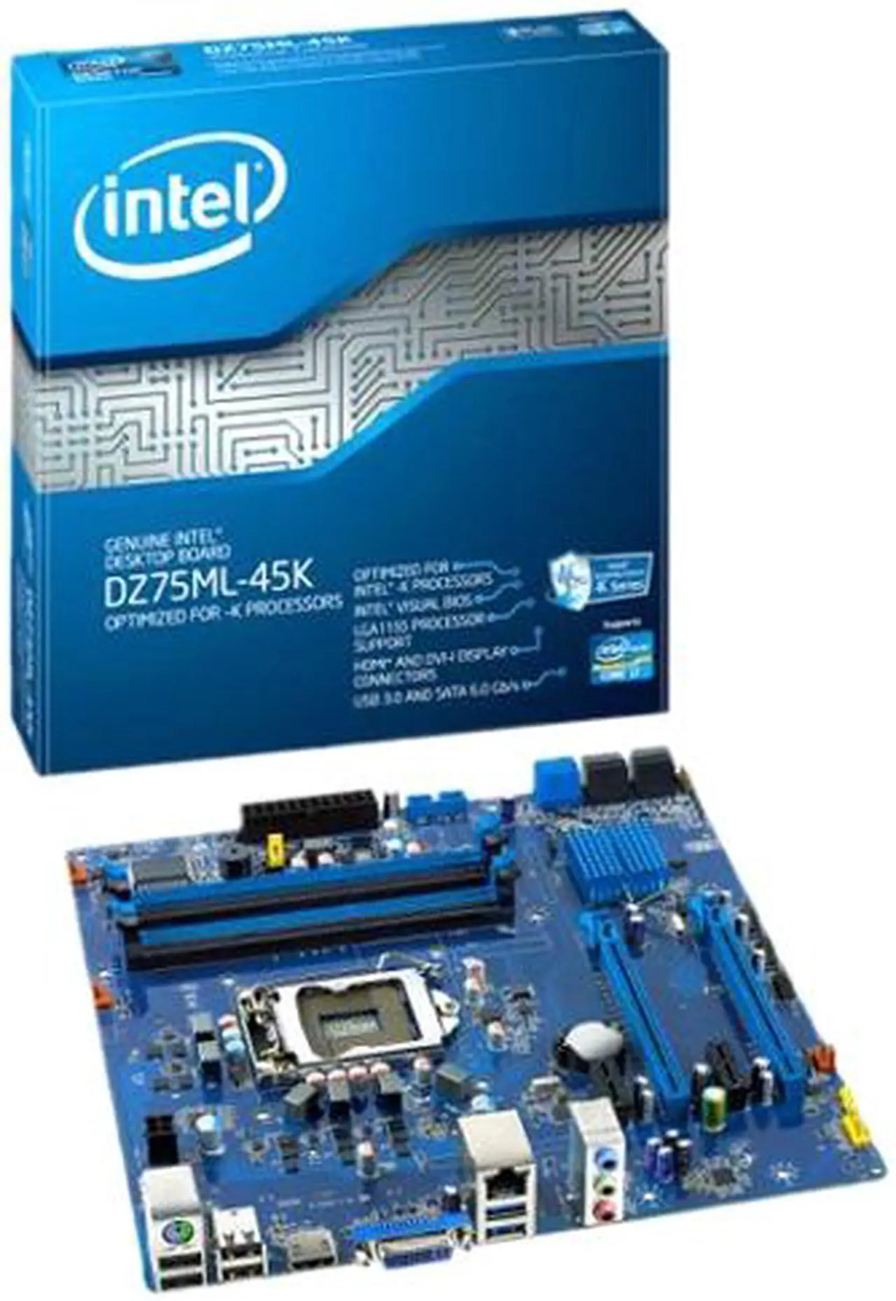 Intel DZ75ML-45K Desktop Motherboard - Intel Z75 Express Chipset ...