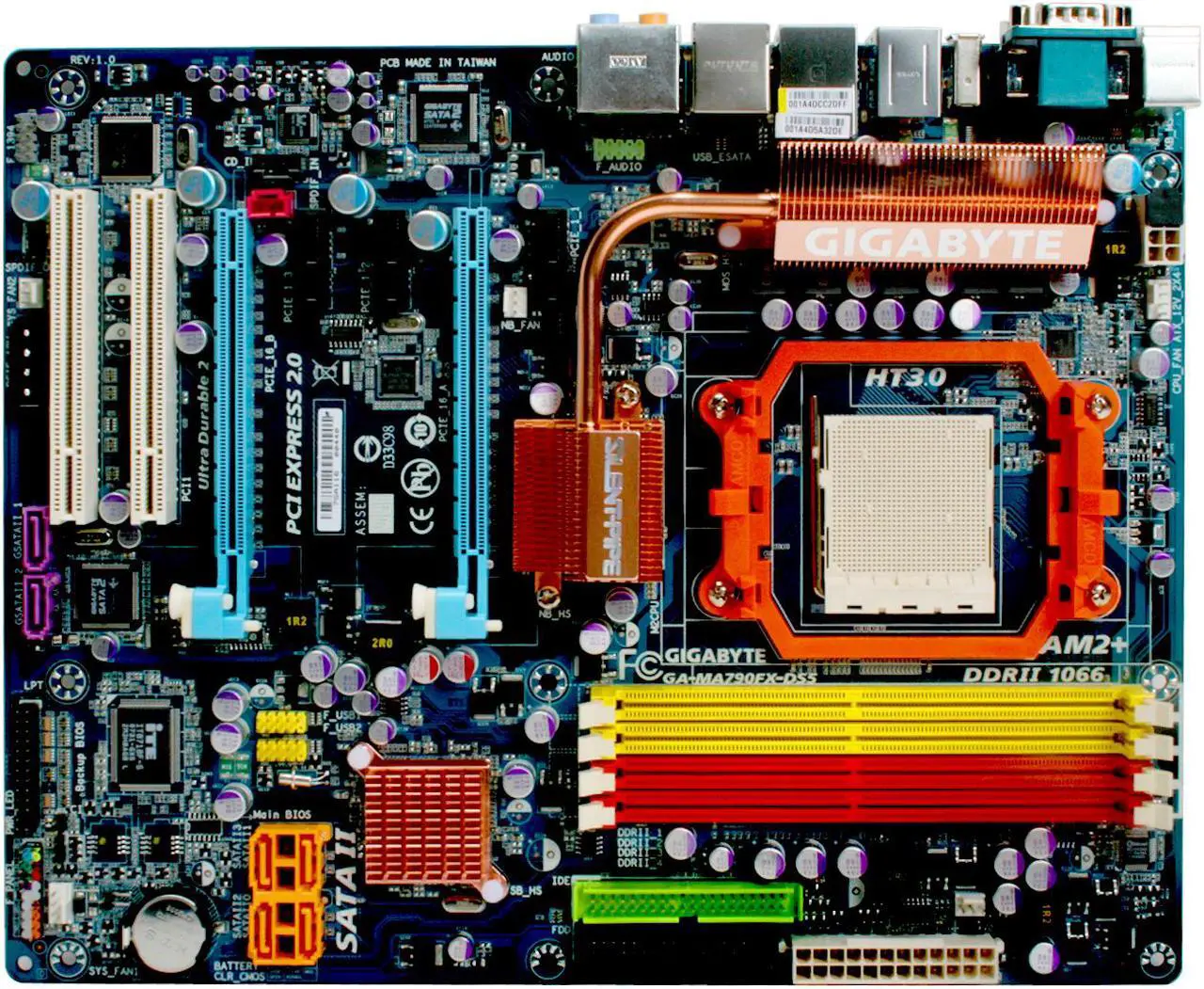 Open Box: GIGABYTE GA-MA790FX-DS5 AM2+/AM2 ATX Ultra Durable II AMD ...