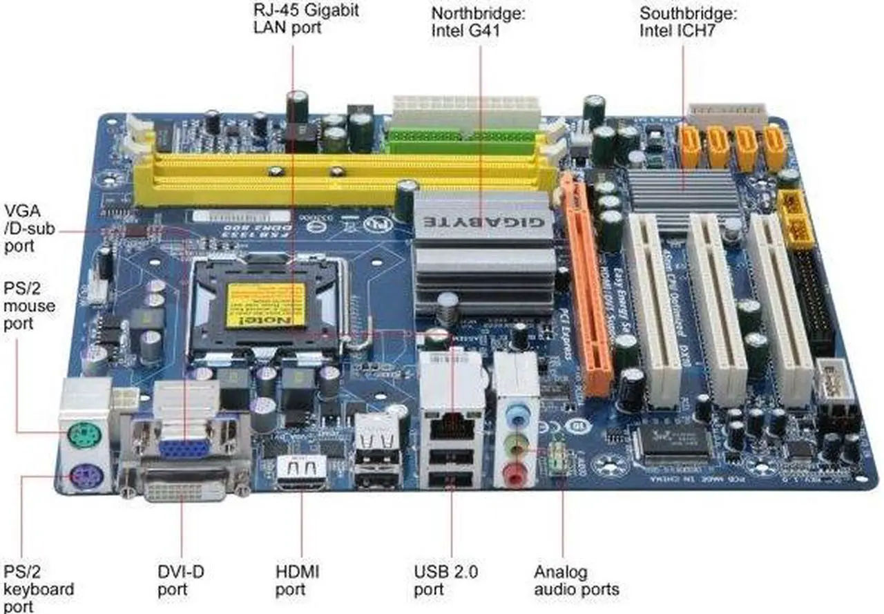 Open Box: GIGABYTE GA-G41M-ES2H LGA 775 Micro ATX Intel Motherboard ...