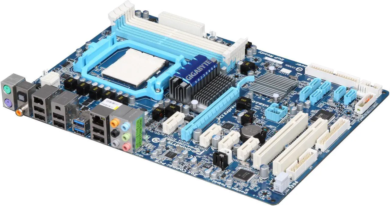 Used - Very Good: GIGABYTE GA-770T-USB3 AM3 ATX AMD Motherboard ...