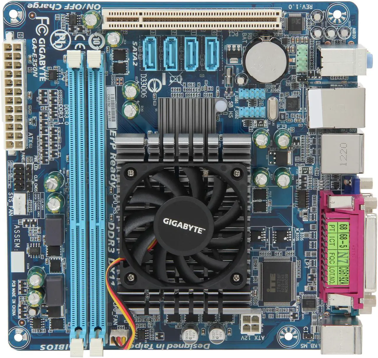 GIGABYTE GA-E350N AMD E-350D APU Mini ITX Motherboard / CPU Combo ...