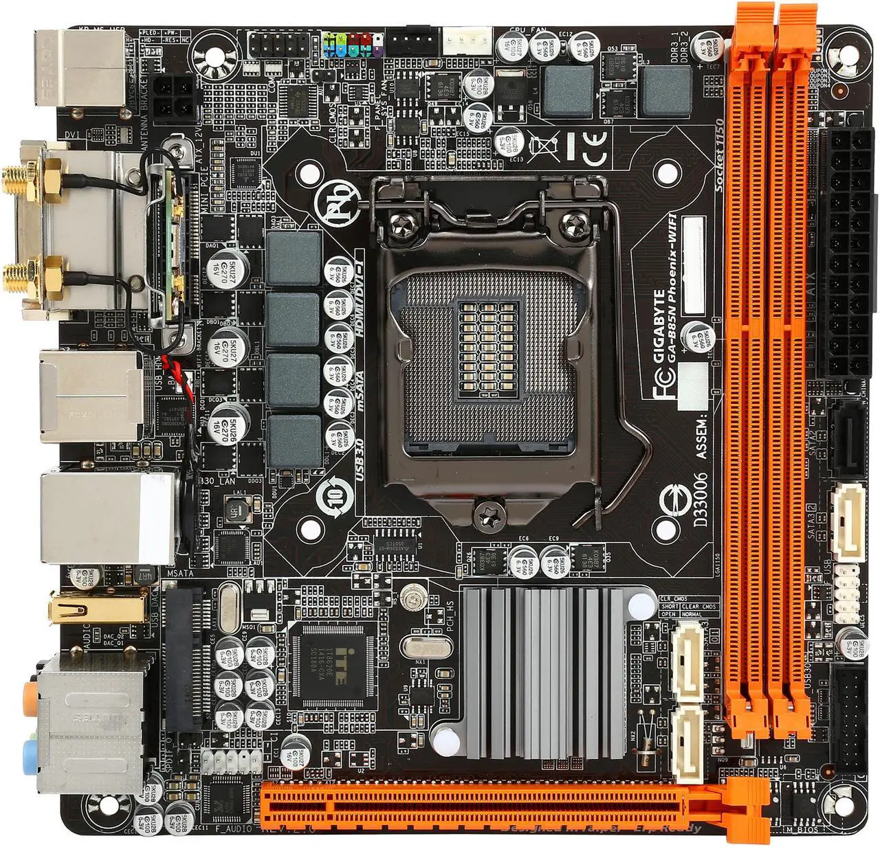 GIGABYTE GA-B85N Phoenix-WIFI LGA 1150 Mini ITX Intel Motherboard - Newegg.com