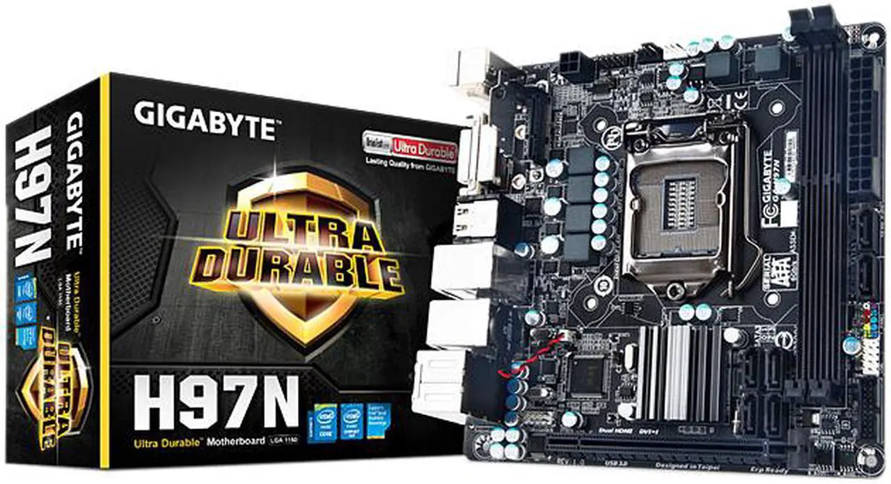 Gigabyte Ultra Durable GA-H97N Desktop Motherboard - Intel H97 Express ...