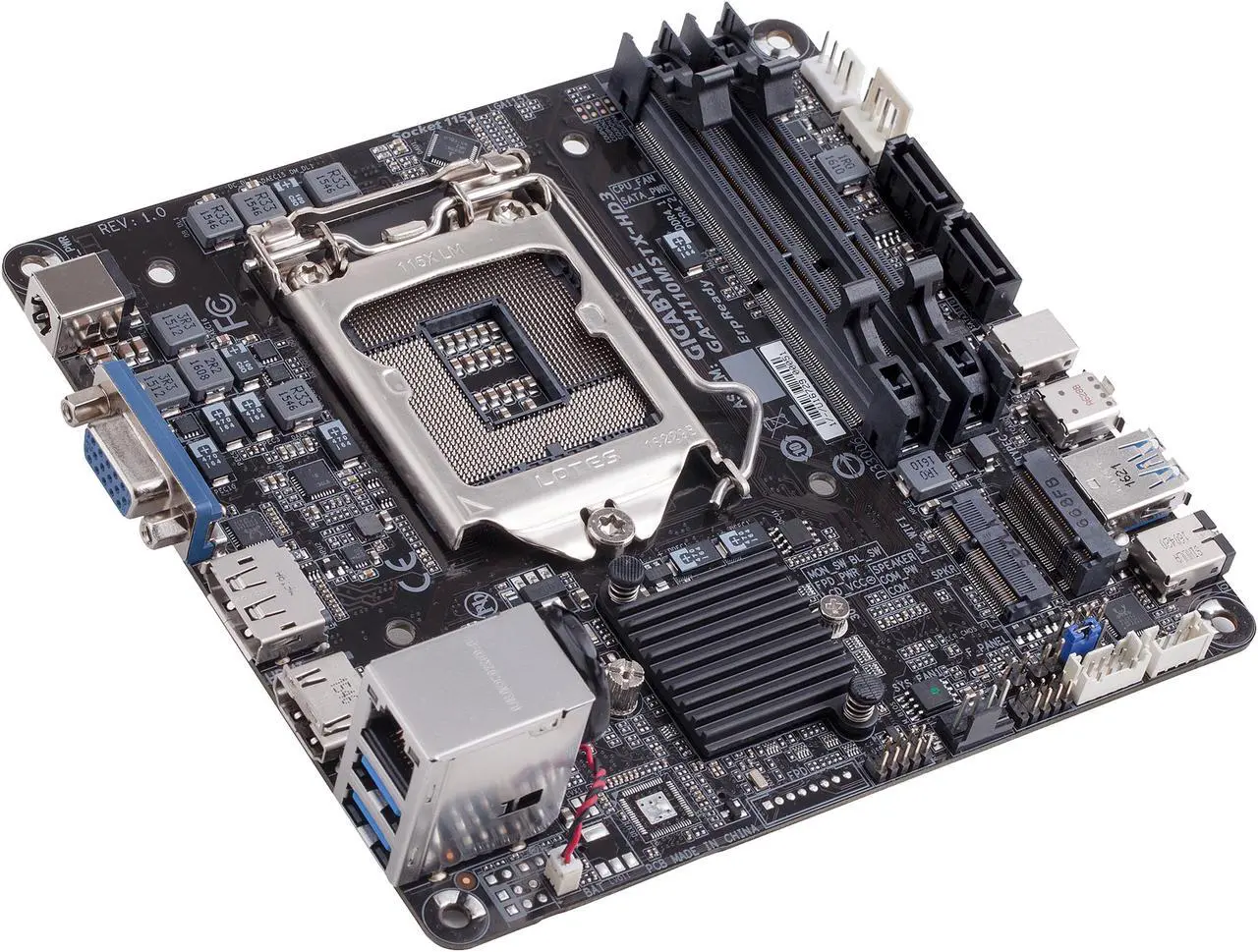 GIGABYTE GA-H110MSTX-HD3 (rev. 1.0) LGA 1151 Mini STX Motherboards ...