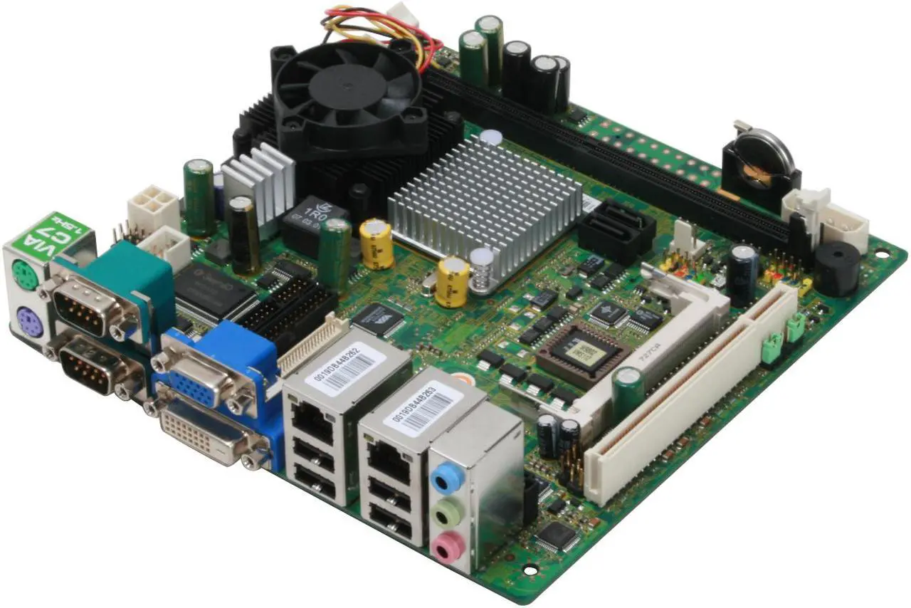 Open Box: MSI MS-9802-020 VIA C7/Eden Nano BGA2 1GHz onboard Mini ITX Motherboard / CPU Combo ...