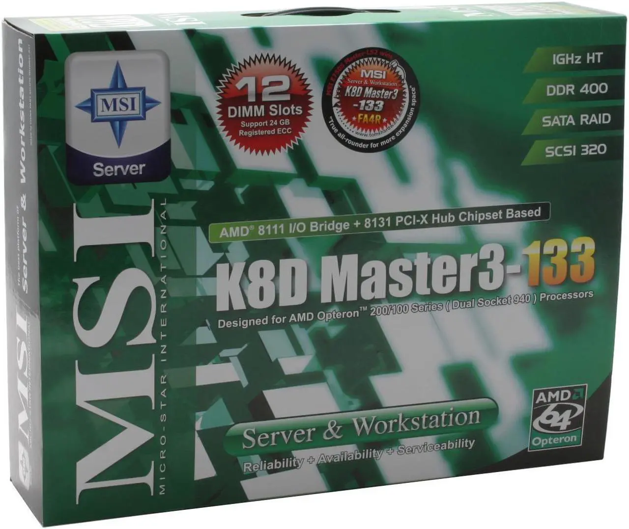 MSI K8D Master3-FA4R SSI EEB 3.0 Server Motherboard - Newegg.com