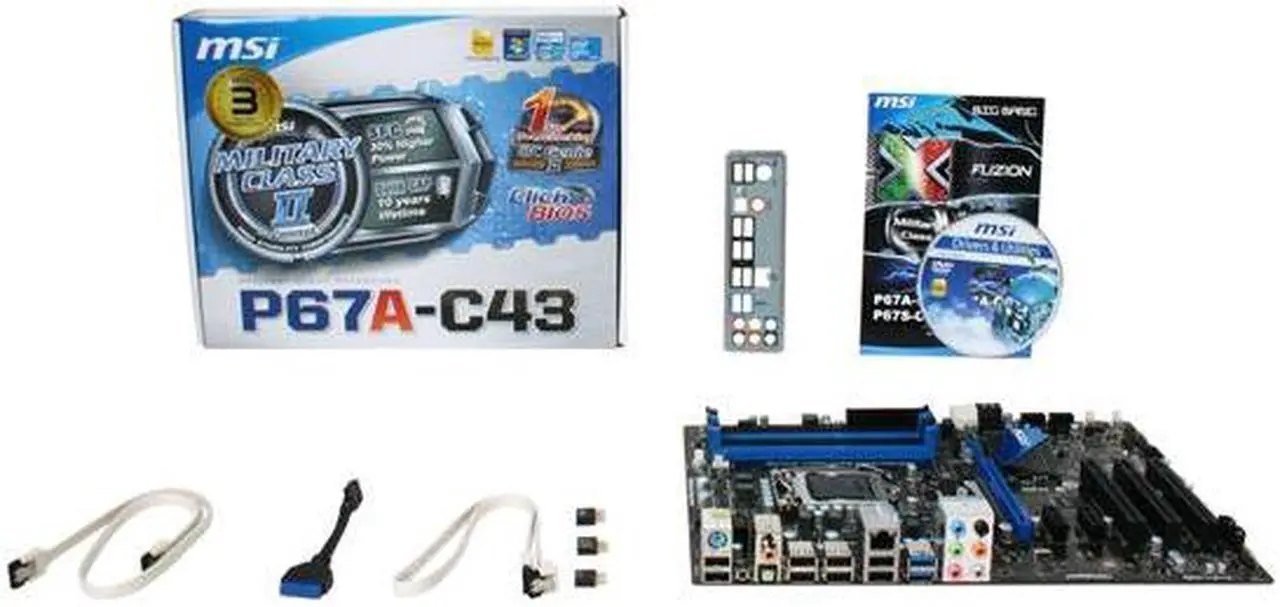MSI P67A-C43 LGA 1155 ATX Intel Motherboard - Newegg.com