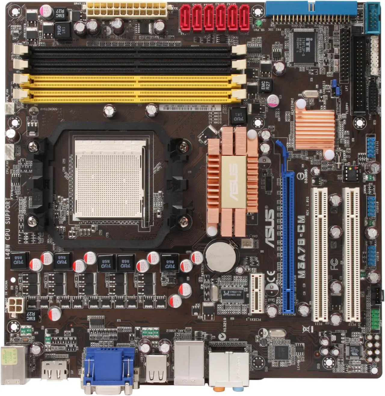 ASUS M3A78-CM AM2+/AM2 Micro ATX AMD Motherboard - Newegg.com