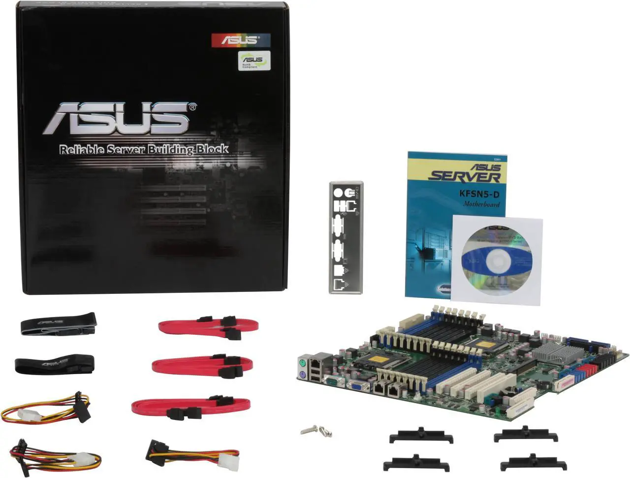 ASUS KFSN5-D Dual 1207(F) NVIDIA nForce Professional 3600 SSI EEB 3.61 Dual AMD Opteron Server ...