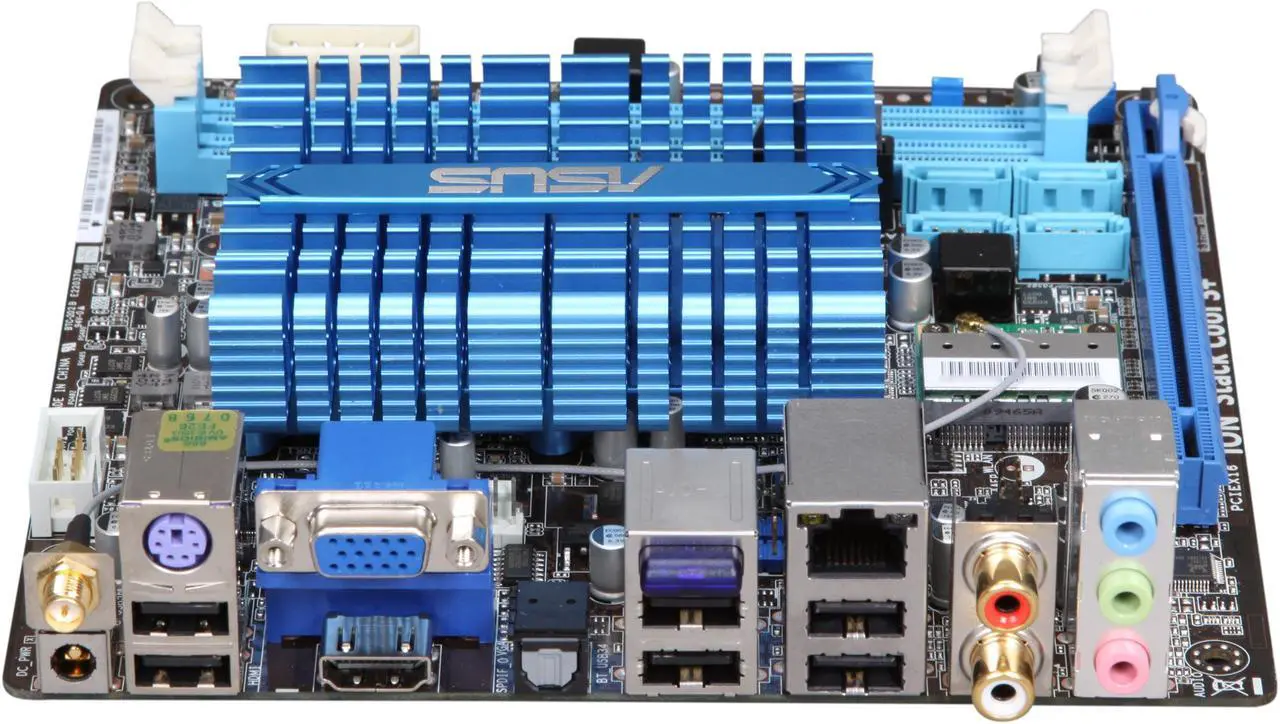 Open Box: ASUS AT3IONT-I Deluxe Intel Atom 330 Mini ITX Motherboard ...