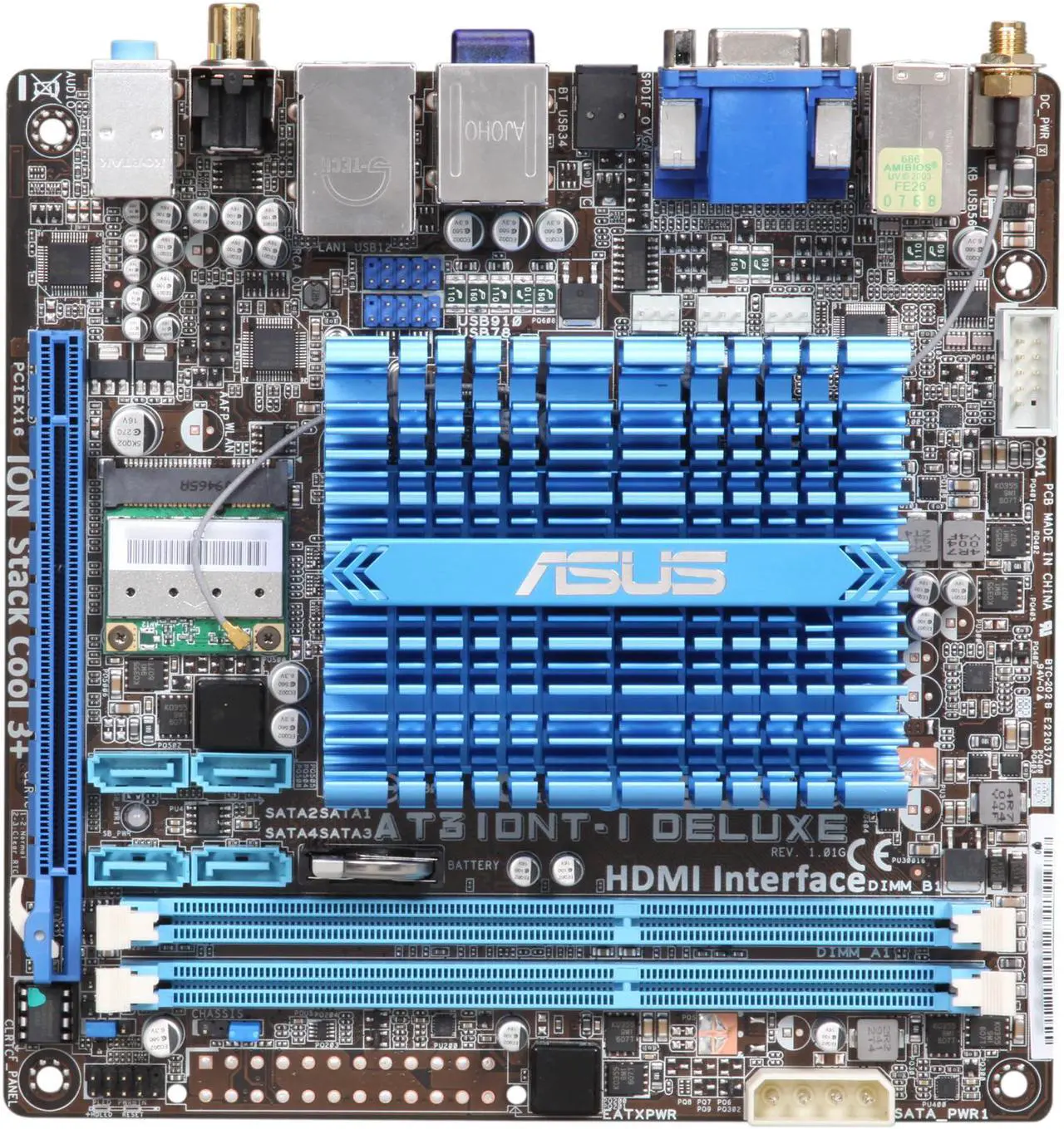 Open Box: ASUS AT3IONT-I Deluxe Intel Atom 330 Mini ITX Motherboard ...