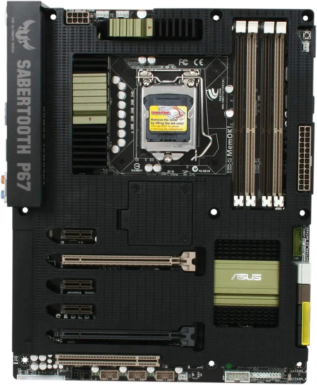 ASUS SABERTOOTH P67 LGA 1155 ATX Intel Motherboard - Newegg.com