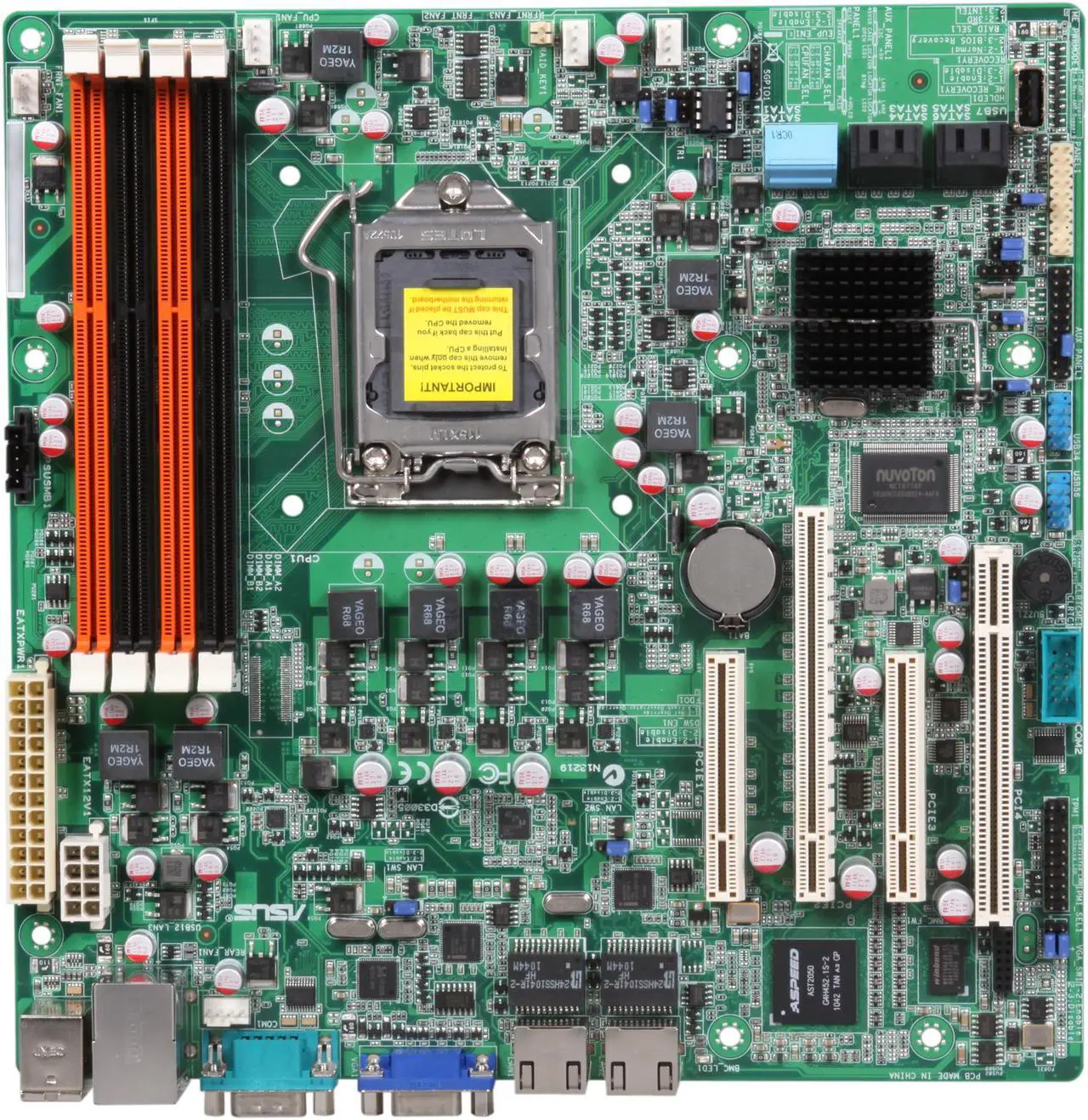 ASUS P8B-M LGA 1155 Intel C204 Micro ATX Intel Xeon E3 Server ...