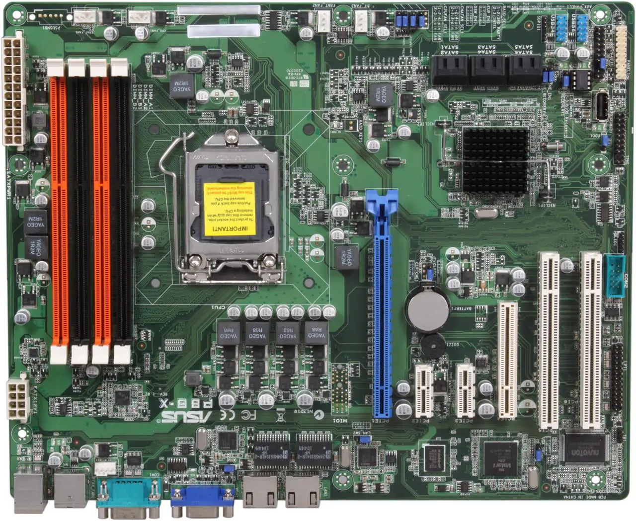 ASUS P8B-X LGA 1155 Intel C202 ATX Intel Xeon E3 Server Motherboard ...
