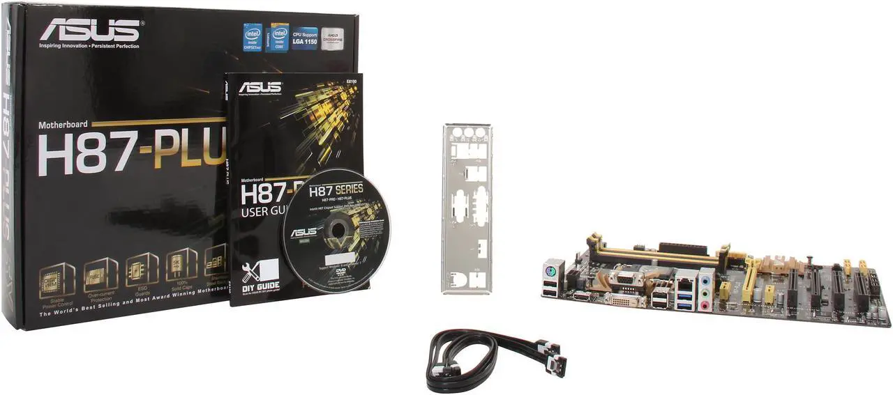 ASUS H87-PLUS LGA 1150 ATX Intel Motherboard with UEFI BIOS - Newegg.com