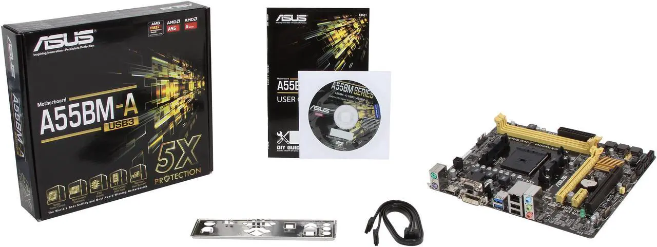 ASUS A55BM-A/USB3 FM2+ / FM2 Micro ATX AMD Motherboard - Newegg.com